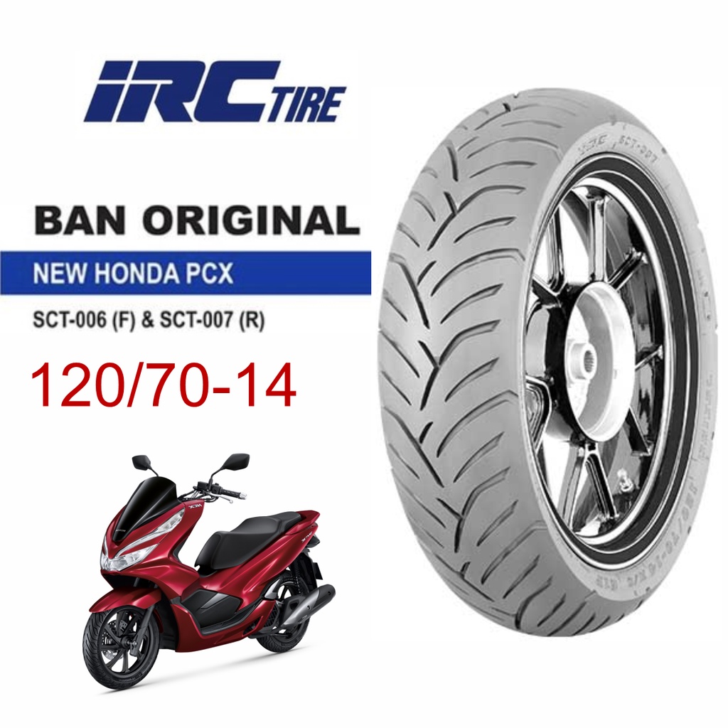 Jual IRC Original Ban Belakang PCX 120/70-14 SCT007 Depan 100/80-14 ...