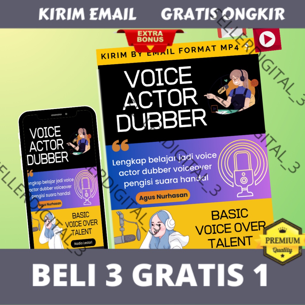 Jual Voice action class - Lengkap belajar jadi voice actor dubber ...