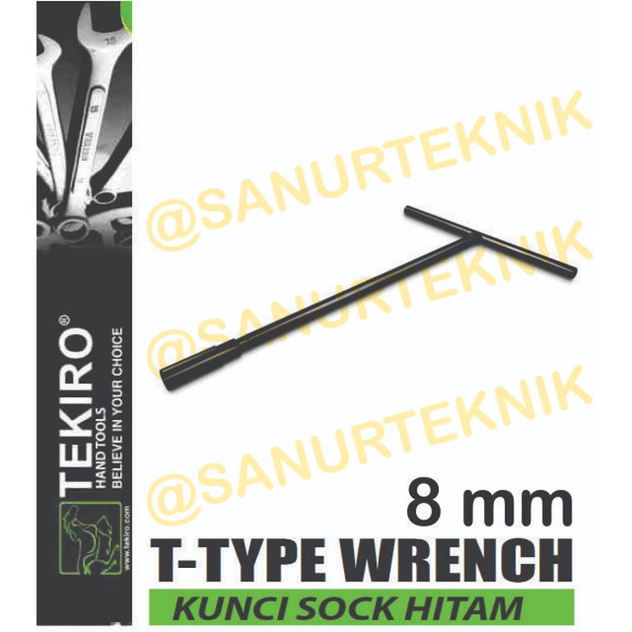 Jual Kunci Sok / Sock T Hitam / T Type Socket Wrench TEKIRO 8mm / 8 mm ...