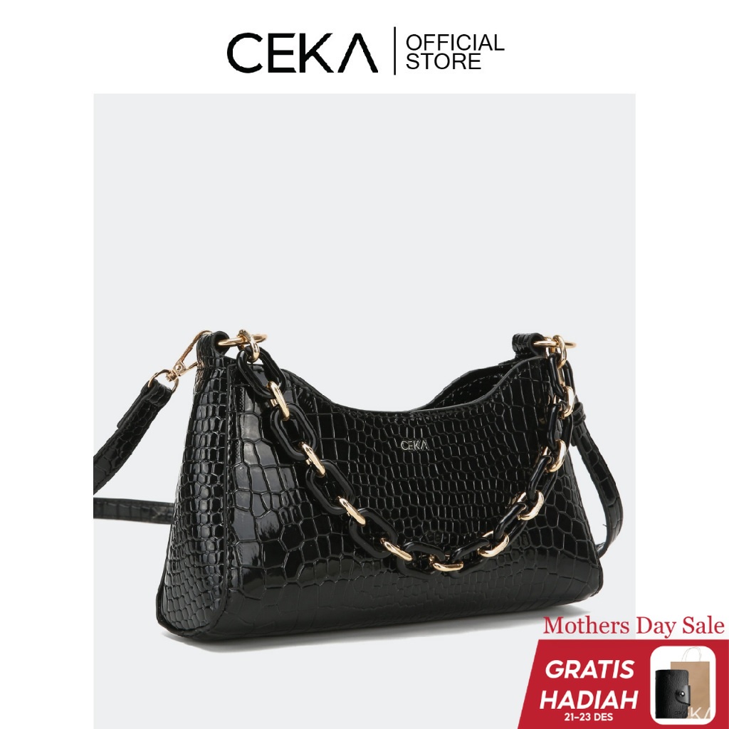 Jual COD CEKA Tas Selempang Wanita Import Croco Sling Bag Pesta ...