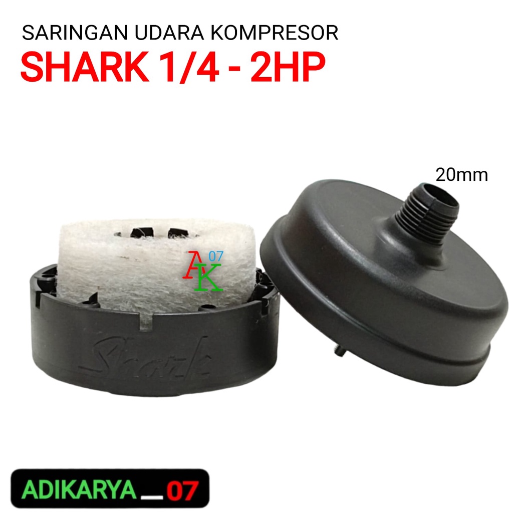Jual Saringan Udara Kompresor SHARK 1/4 - 2HP Air Filter Transformer ...
