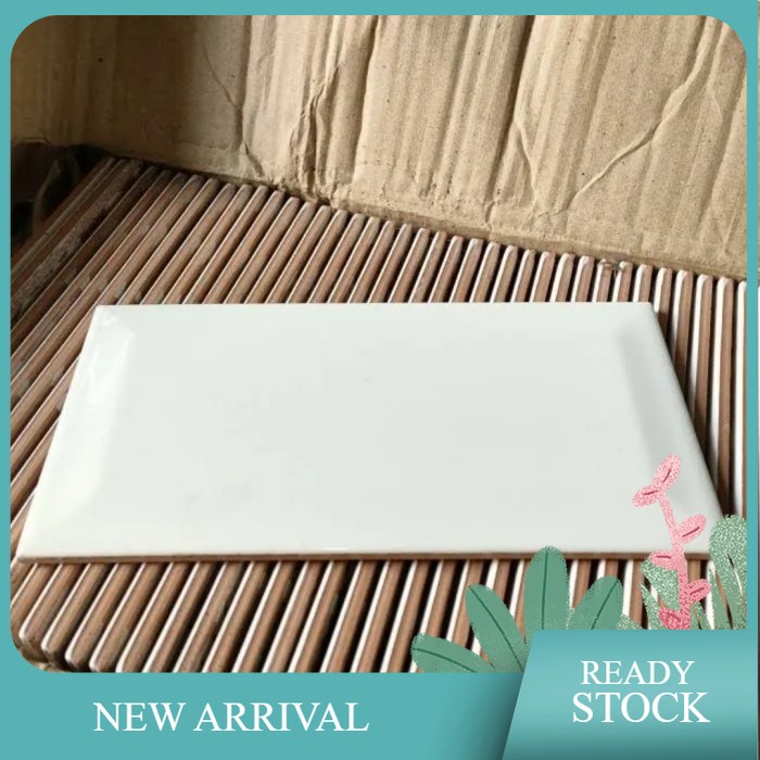 Jual Keramik SIGNATURE BY MULIA Subway Tile White Bevel 10x20 | Shopee ...