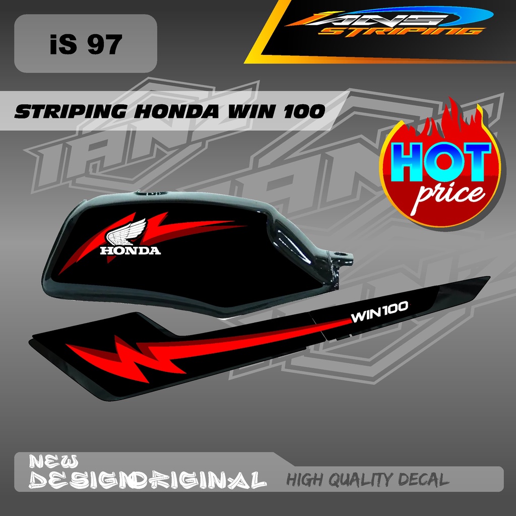 Jual STRIPING WIN RETRO / LIST BODY WIN100 / STIKER DECAL WIN BAHAN ...