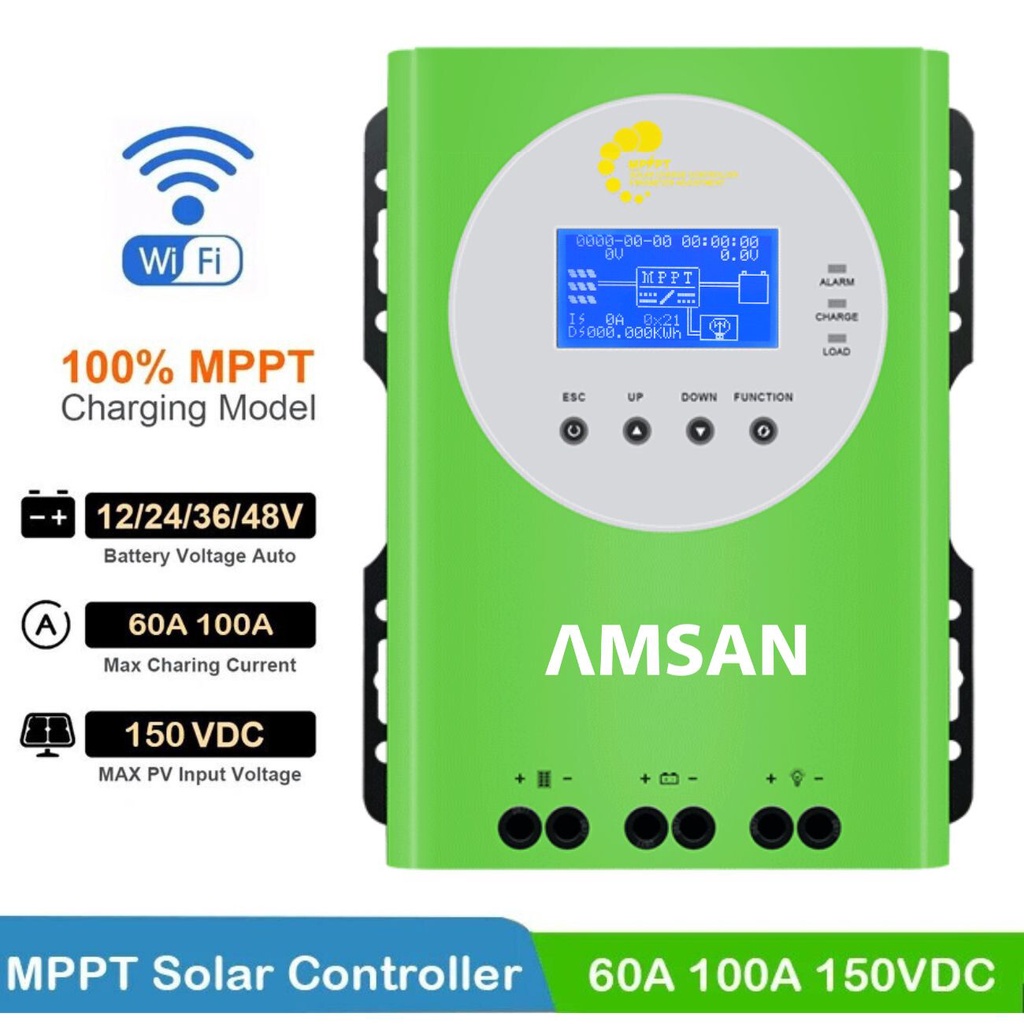Jual MPPT AMSAN 60A 12V 24V 36V 48V SCC Solar Charge Controller ML ...