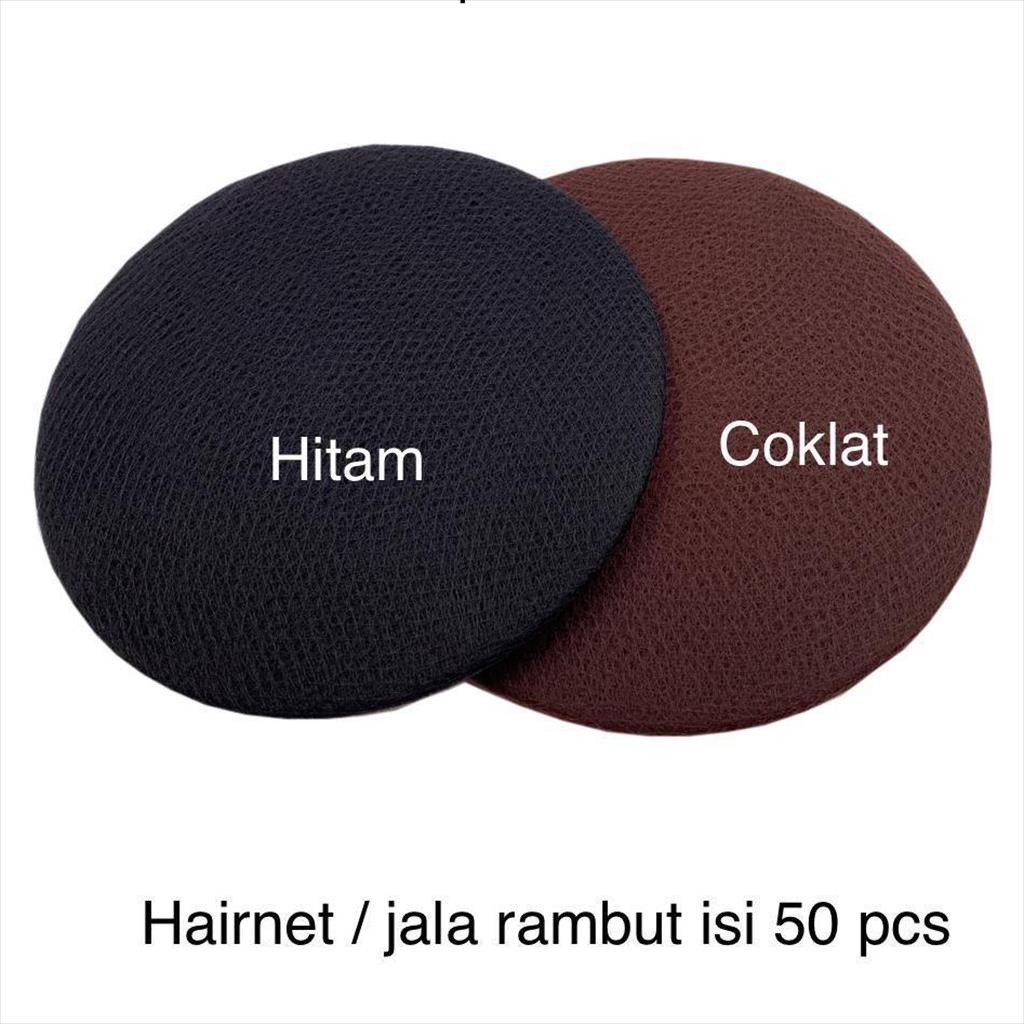 Jual ELOV Hairnet / Jala rambut sanggul warna hitam dan coklat ISI 50 ...