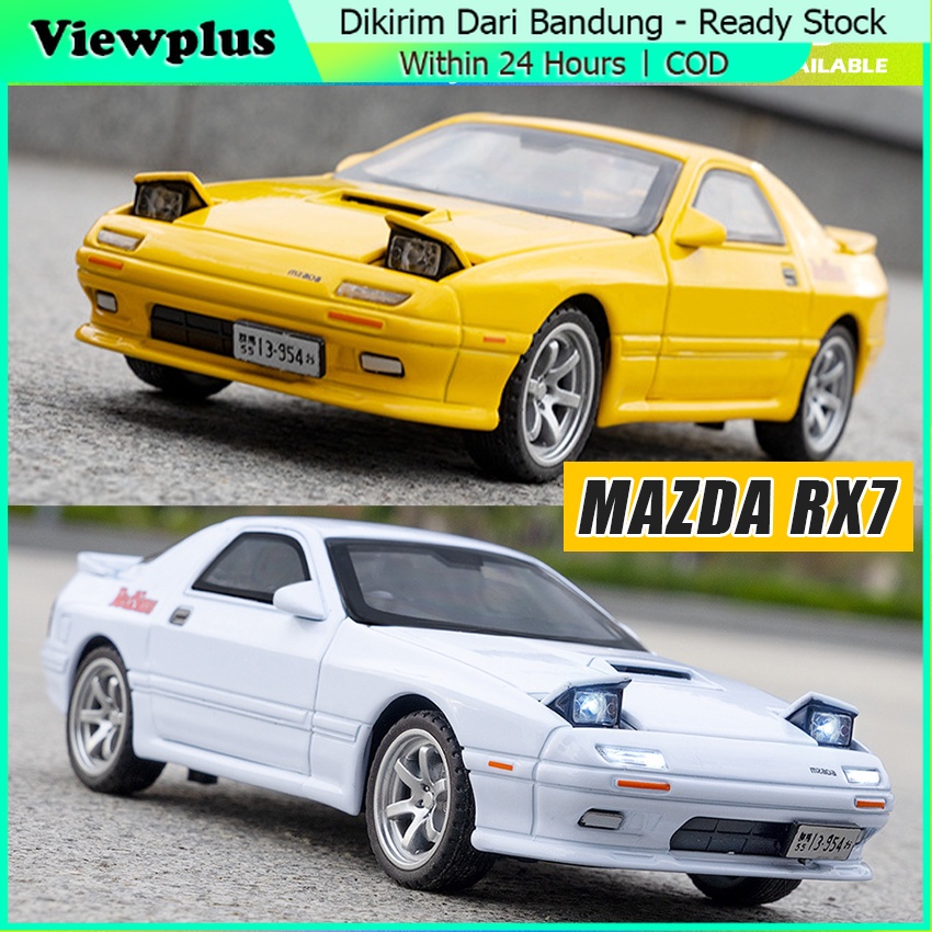 Jual Diecast model Mazda RX7 Savanna Initial D 1/32 koleksi mainan ...