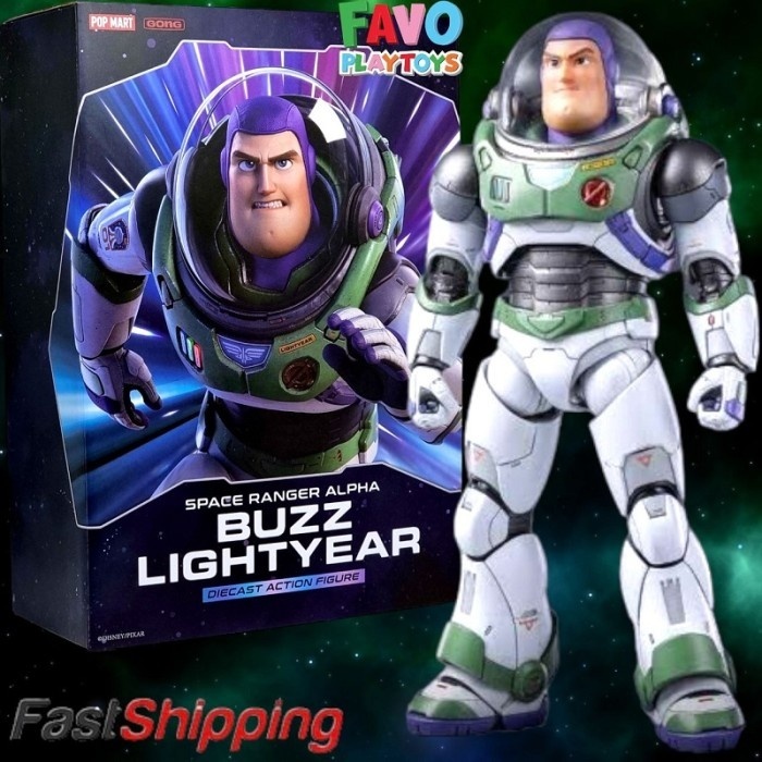 Jual MAINAN- POP MART x GONG Space Ranger Alpha Buzz Lightyear Diecast ...