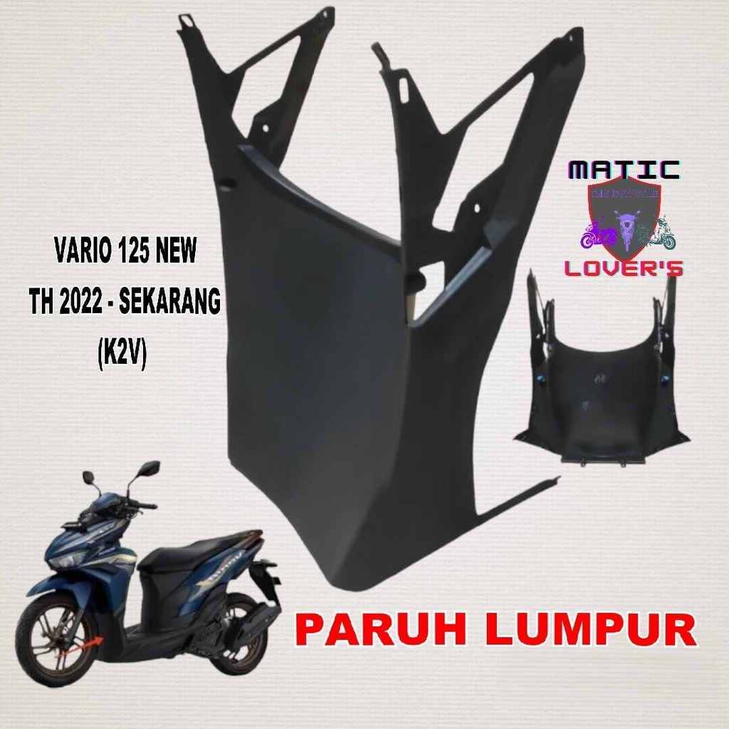 Jual cover front lower dek paruh lumpur vario 125 new 2022 K2V original ...