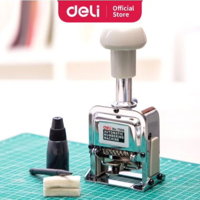 Jual DELI Mesin Penomoran Numbering Machine 6/10 Digits | Shopee Indonesia