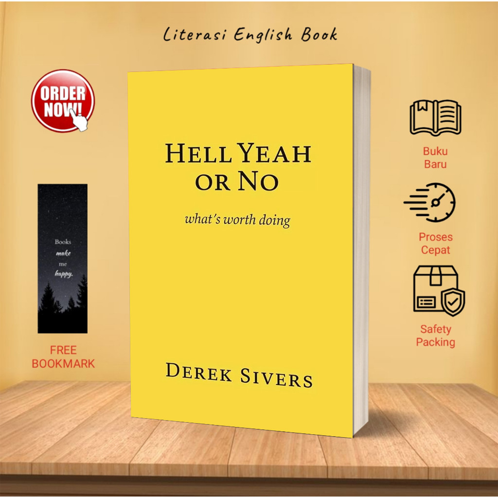 Jual Hell Yeah or No by Derek Sivers (English) | Shopee Indonesia