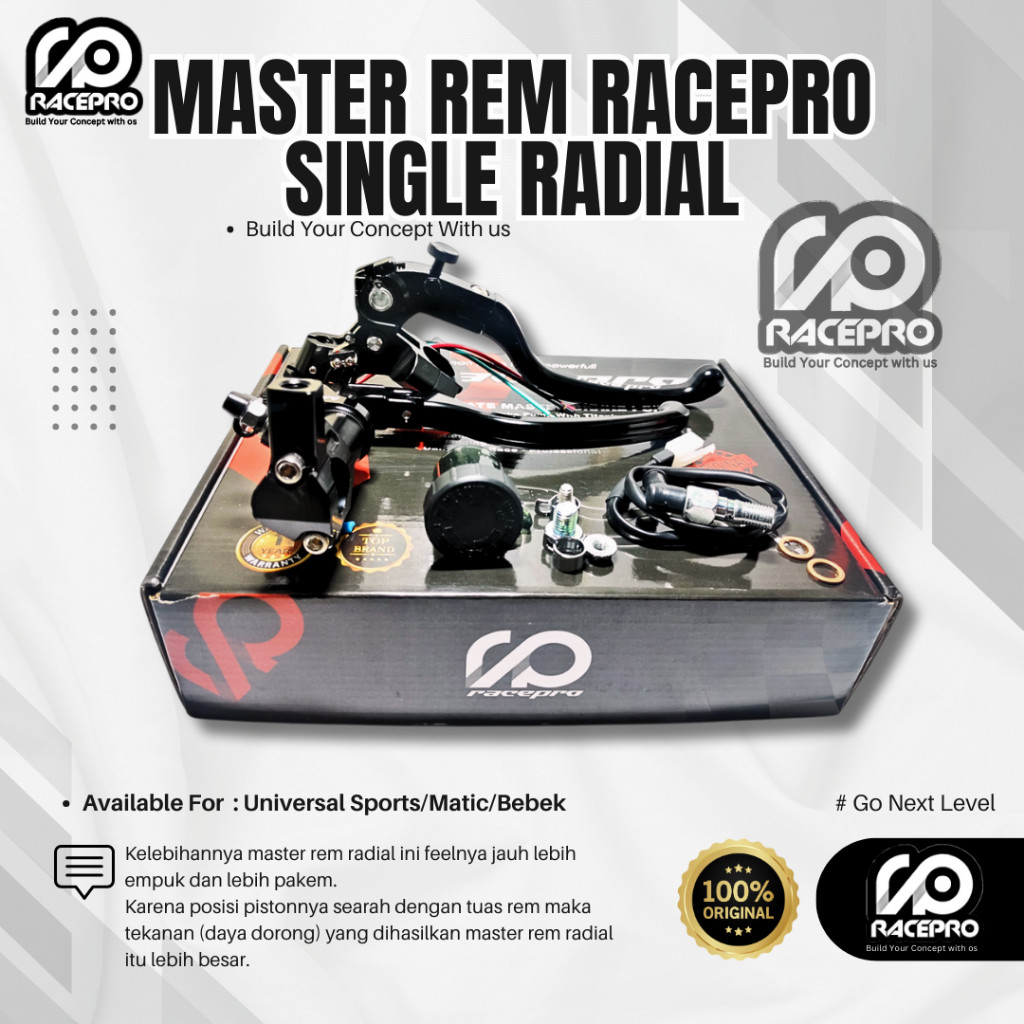 Jual MASTER REM RACEPRO GEN 3 HANDLE KANAN KIRI RACEPRO PEGANGAN REM ...