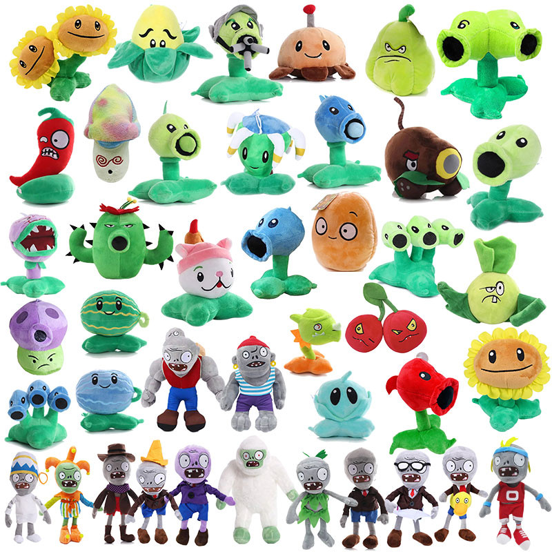 Jual Plants Vs Zombies Stuffed Toys Sunflower Peashooter Cherry Bomb ...