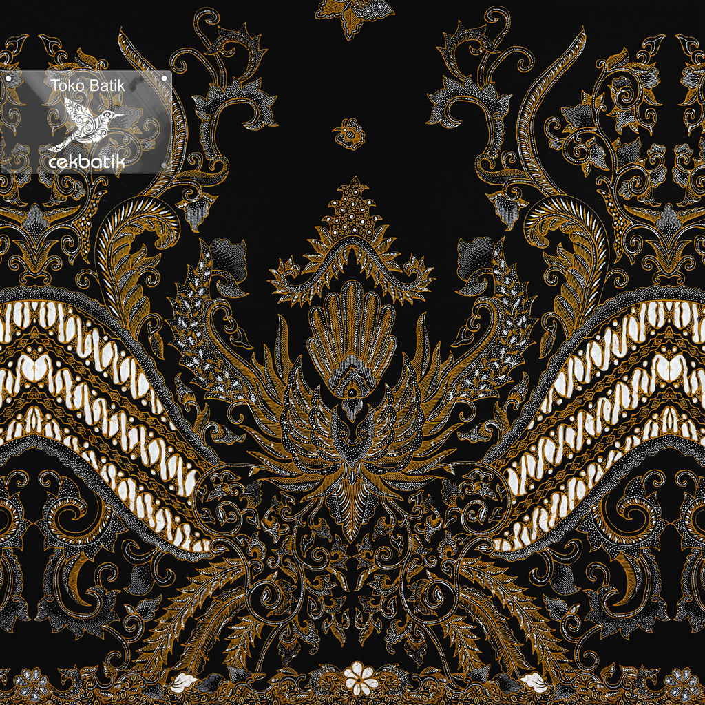 Jual Kain Batik - Motif Burung SOGAN Jawa Modern Spesial Ukuran Lebih ...