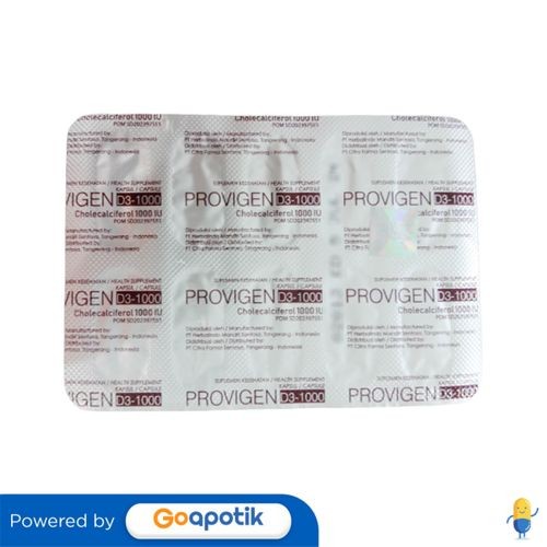 Jual Provigen D3-1000 Strip 10 Kapsul | Shopee Indonesia