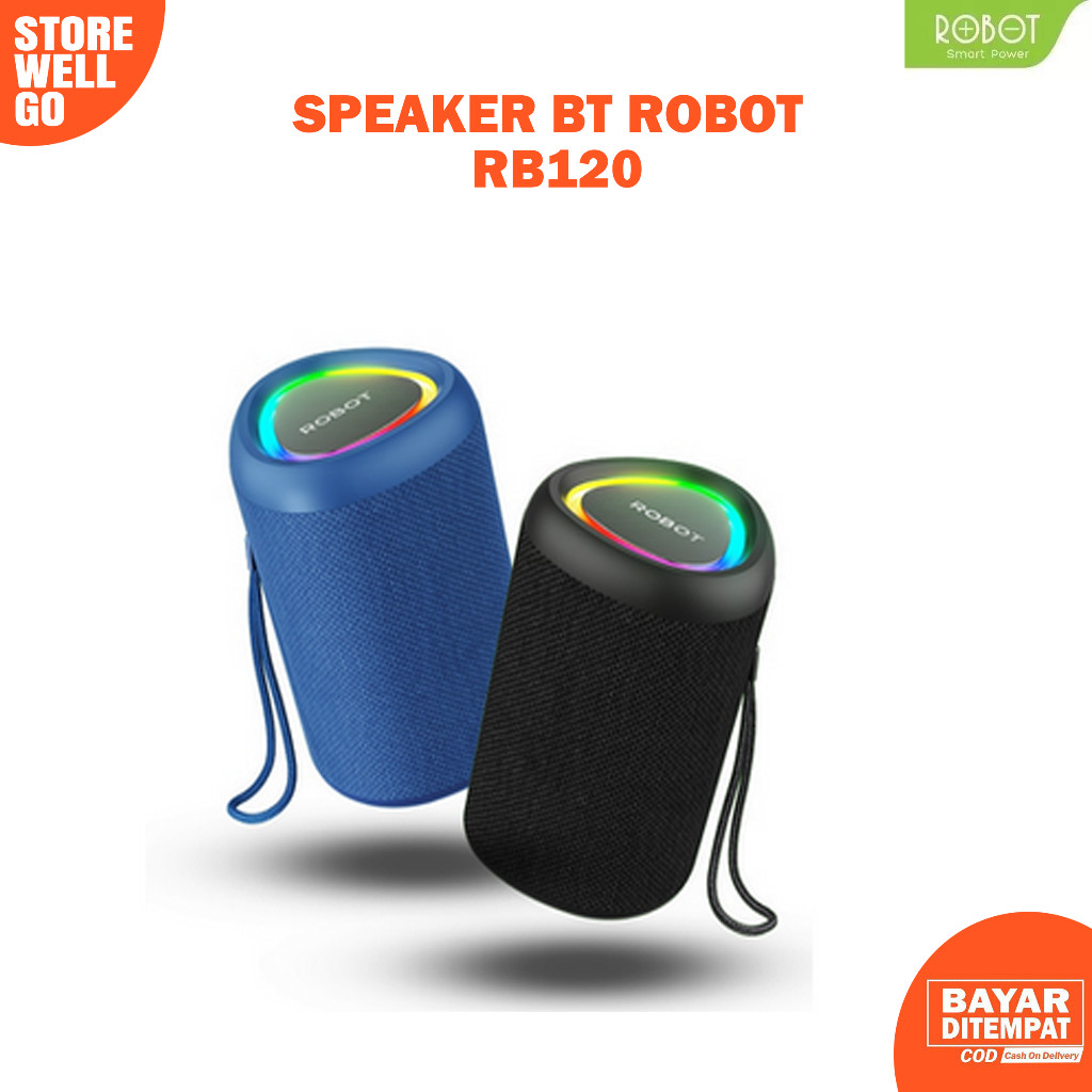 Jual Speaker Robot RB120 Bluetooth 5.3 RGB Waterproof IPX4 1200mAH ...