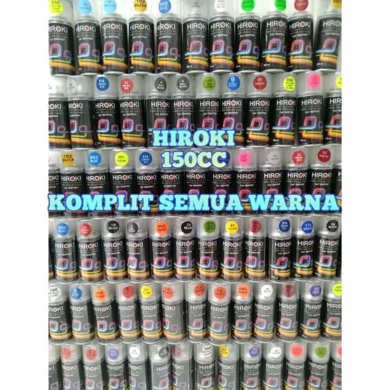 Jual 300ML / 300CC CAT SEMPROT HIROKI PILOK SPRAY PAINT HIROKI PILOX ...