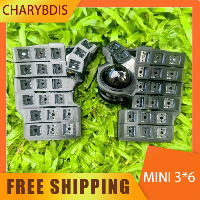 Jual Charybdis Mini Curved Split Keyboard Kit 3x6 Trackball Custom ...