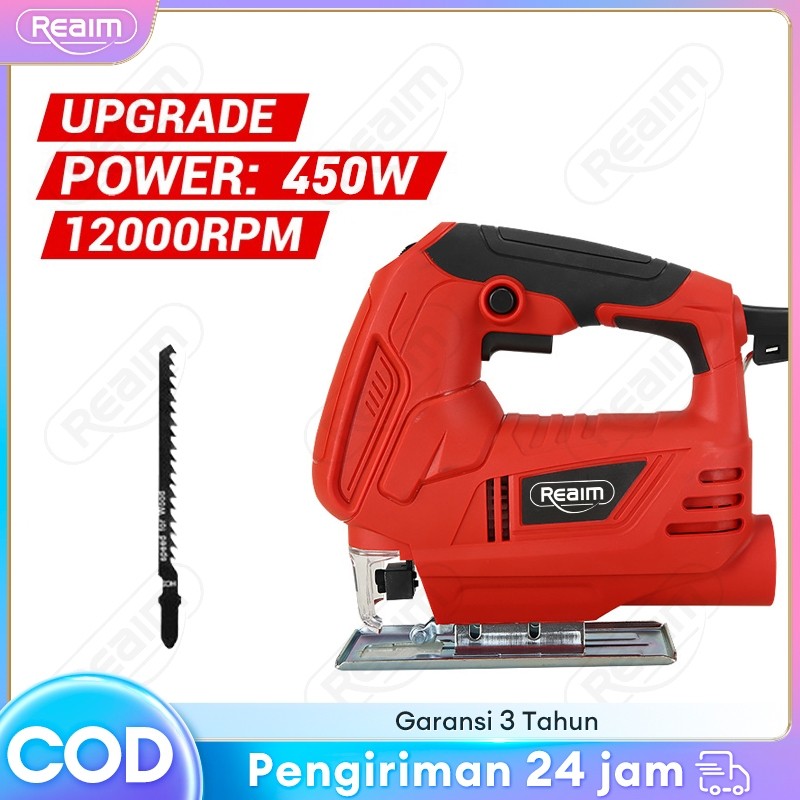 Jual Mesin Gergaji Jigsaw 450W Kekuatan Tinggi Mesin Gergaji Kayu Jig ...