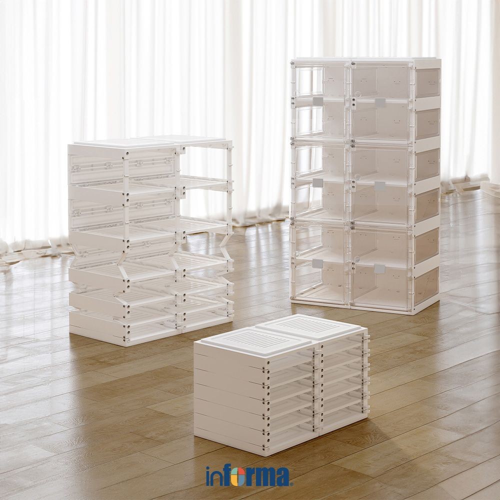 Jual Informa Brooklyn Rak Sepatu 8 Tingkat - Putih Shoe Rack Organizer ...