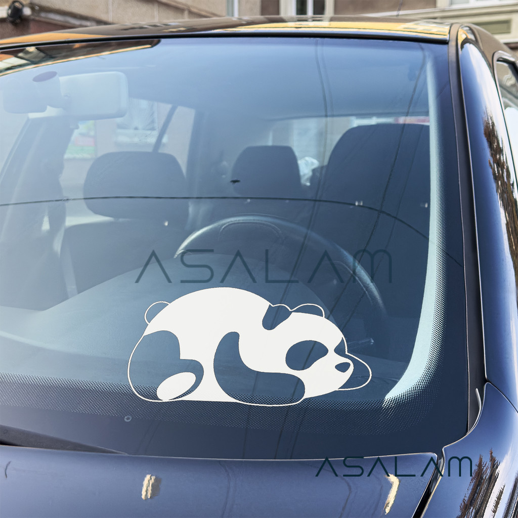 Jual Stiker Mobil Cutting Sticker Kaca Mobil Model Karakter "Panda ...