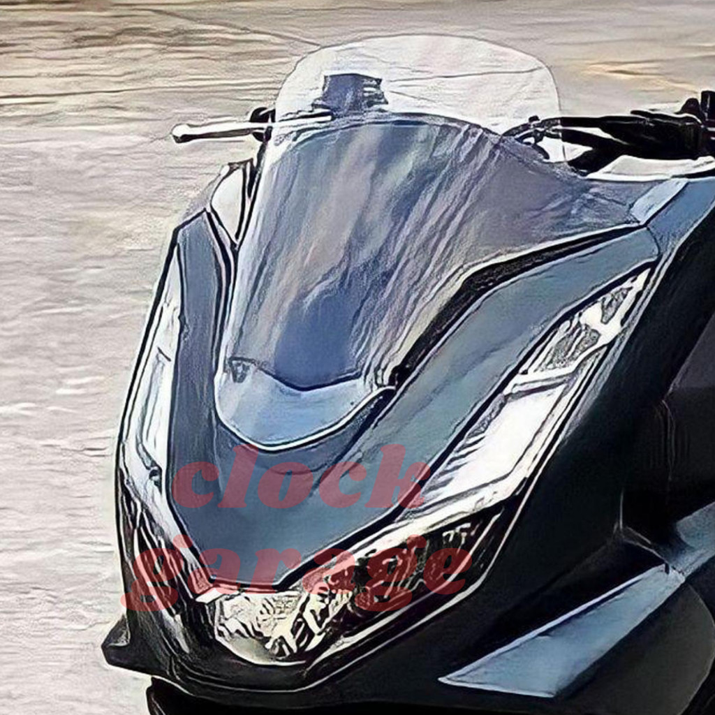 Jual Windshield visor pcx 160 model standar Visor honda pcx 160 bening dan smoke - windshield ...