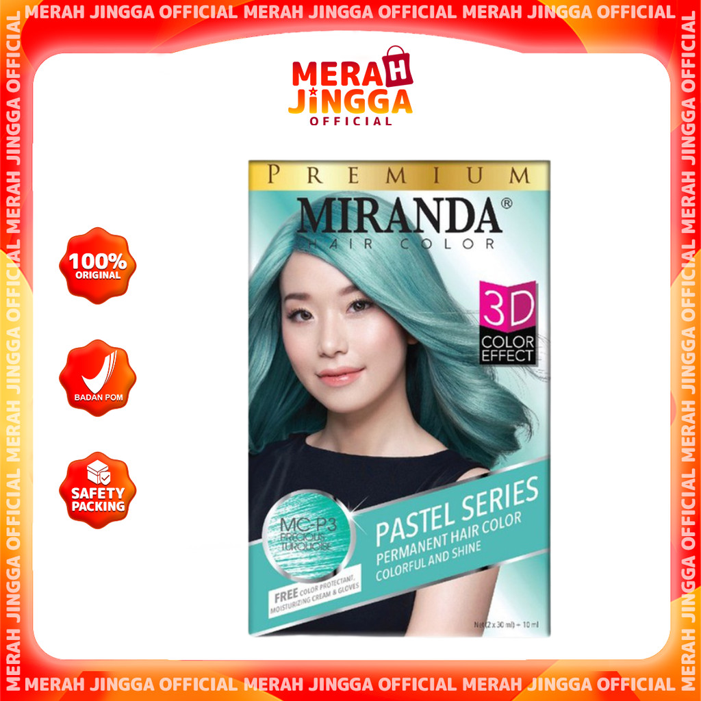 Jual Miranda Hair Color Pastel Series 30Gr - Mc-P3. Precious Turquoise ...