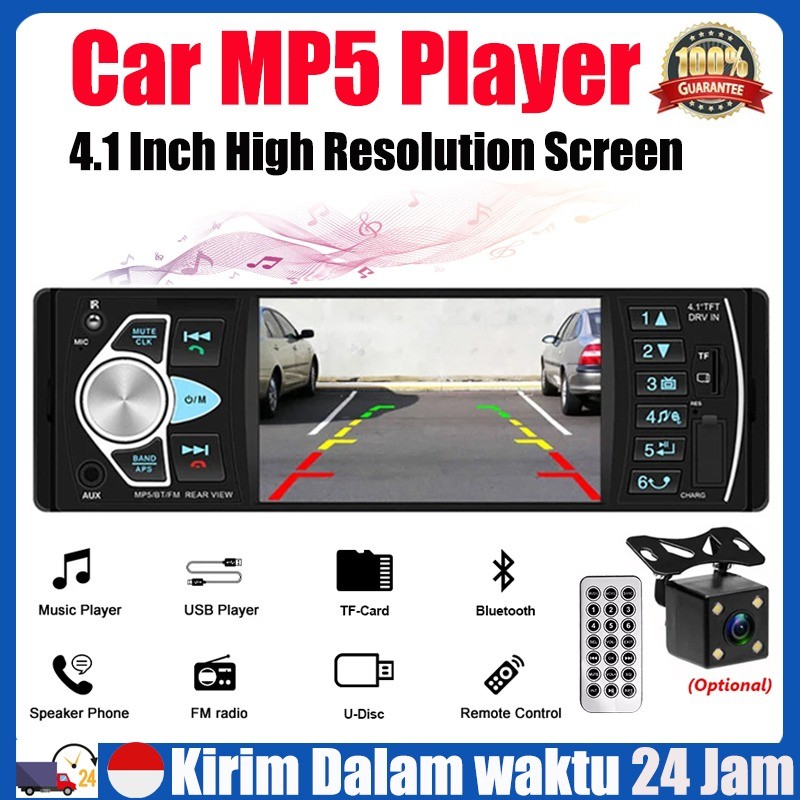 Jual (Stok Siap) Head Unit Tape Mobil Single Din MP5 Player Bluetooth ...