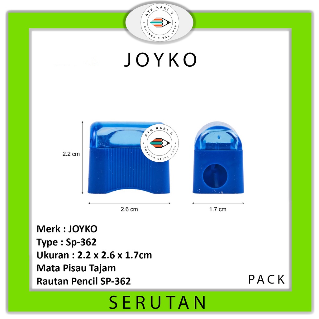 Jual JOYKO - Rautan Pensil Roti SP-362 - Box | Shopee Indonesia