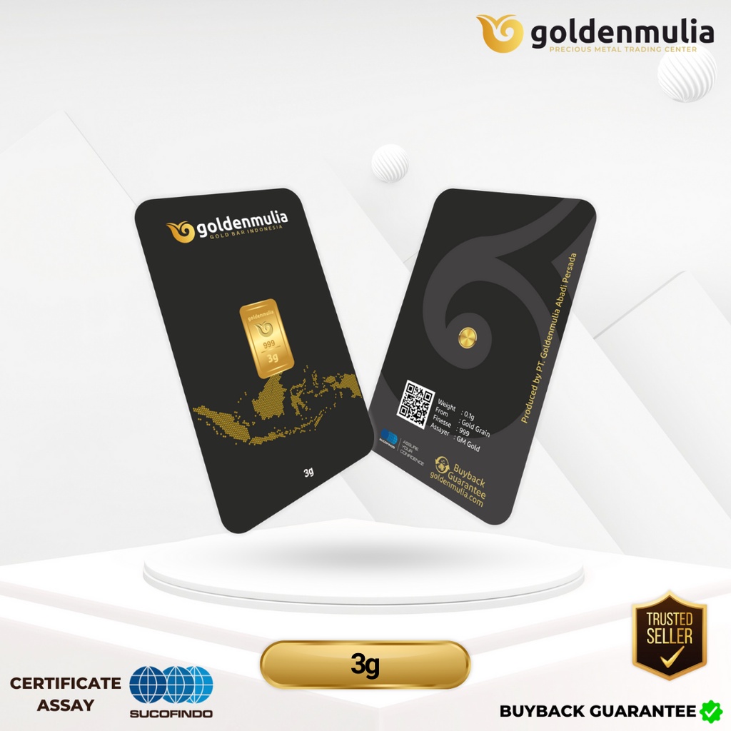 Jual GOLDEN MULIA Logam Mulia Emas Goldenmulia Reguler 3 Gram | Shopee Indonesia