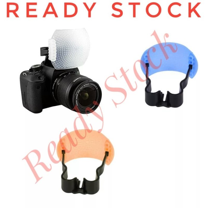 Jual Diffuser Internal Flash 3 In 1 Pop Up Colour Gel Canon Nikon Sony ...