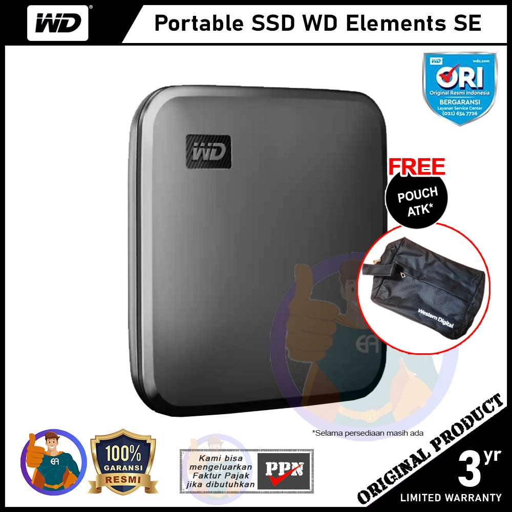 Jual WD Elements SE 1TB,2TB Portable SSD / Eksternal SSD | Shopee Indonesia