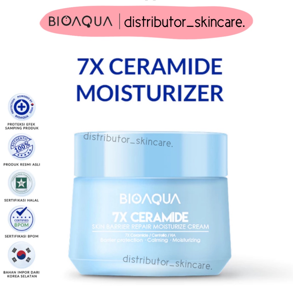 Jual BIOAQUA 7X Ceramide Skin Barrier Repair Moisturizer / cream ...