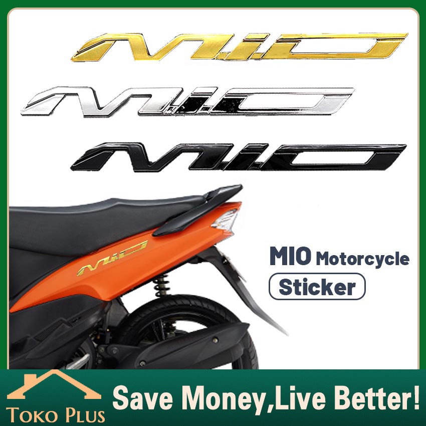 Jual 2Pcs Stiker Emblem Mio Timbul 3D Untuk Badge Emblem Moto Yamaha ...