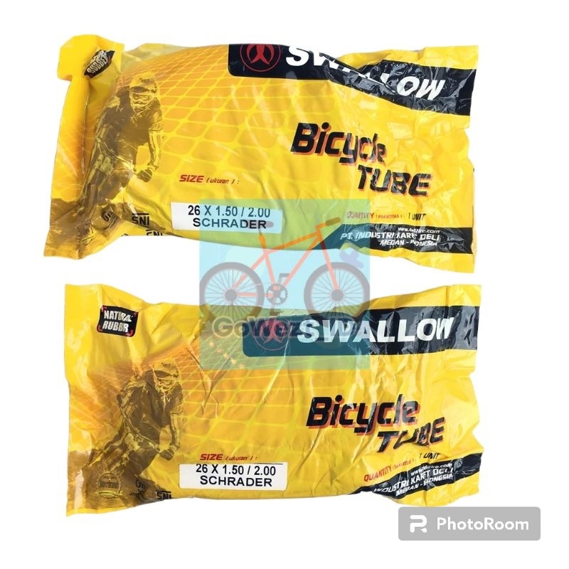 Jual Ban Dalam Sepeda Ukuran 26 x 1.50 / 1.75 / 1.95 / 2.00 Swallow Pentil Motor AV Gunung Mini ...