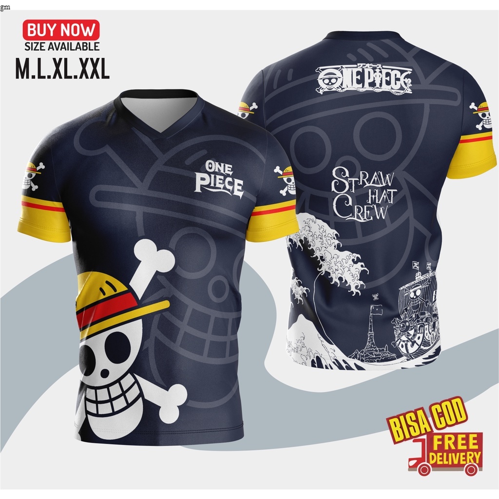 Jual BAJU PRINTING ANIME ONE PIECE MONKEY D.LUFFY BAJU ANIME (BISA COD ...