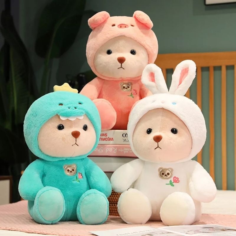 Jual Boneka bear hoodie dinosaurus lotso boneka beruang dinosaurus ...