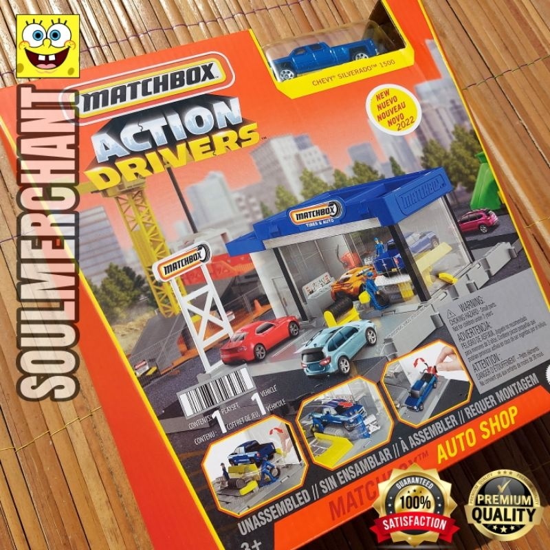Jual Matchbox Action Drivers Auto Shop Tire Driver Play Set Chevy ...