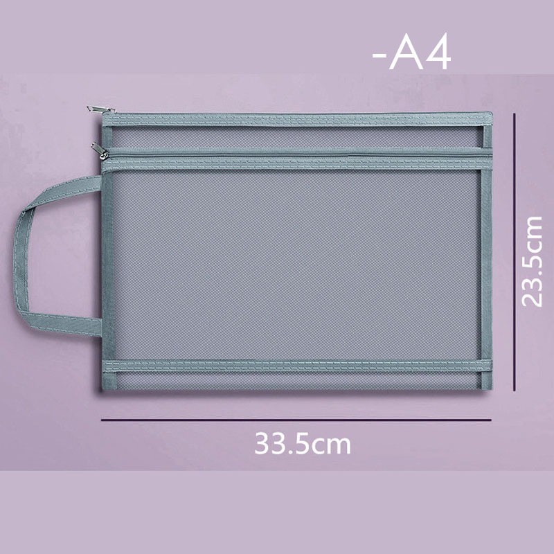 Jual Zipper Bag Information Bag A4 A6 /Tas dokumen ritsleting jala ...