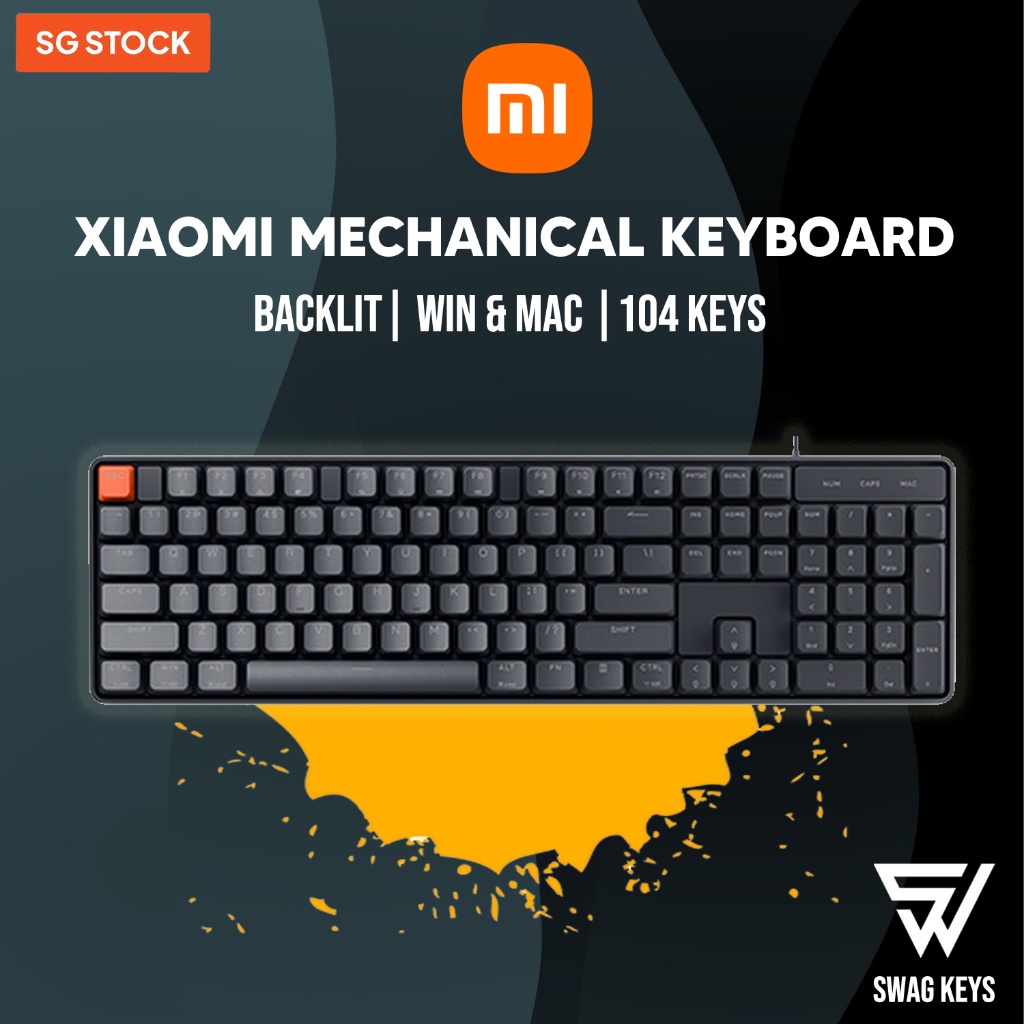 Jual 【SG】XIAOMI 104 Keys Backlit Wired Mechanical Keyboard | Suitable ...