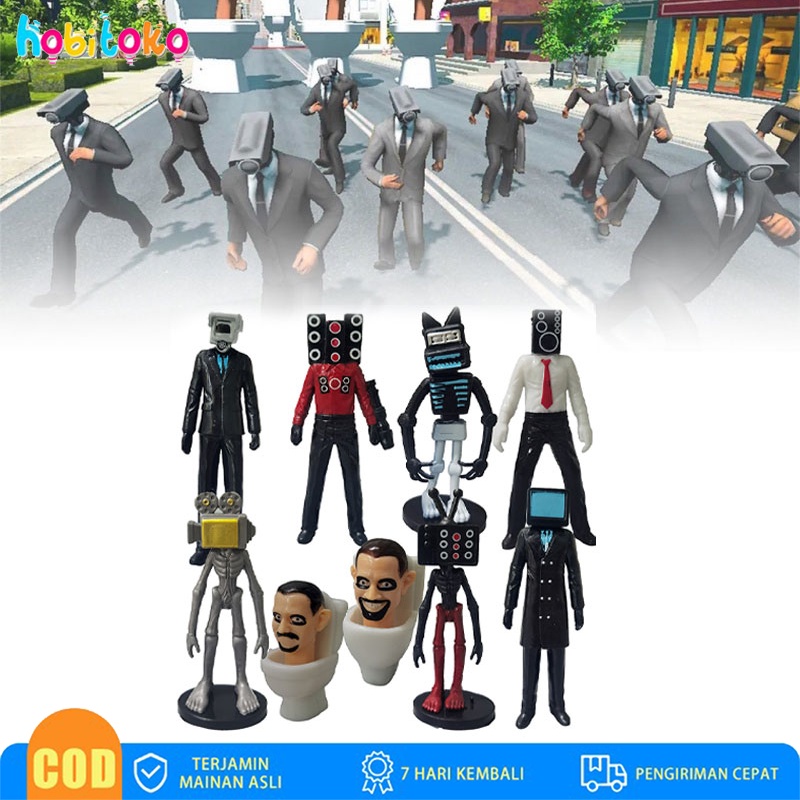 Jual 【Hobi】Model Kepala Sirene Toilet Kibidi Speaker Figur Aksi Toilet ...