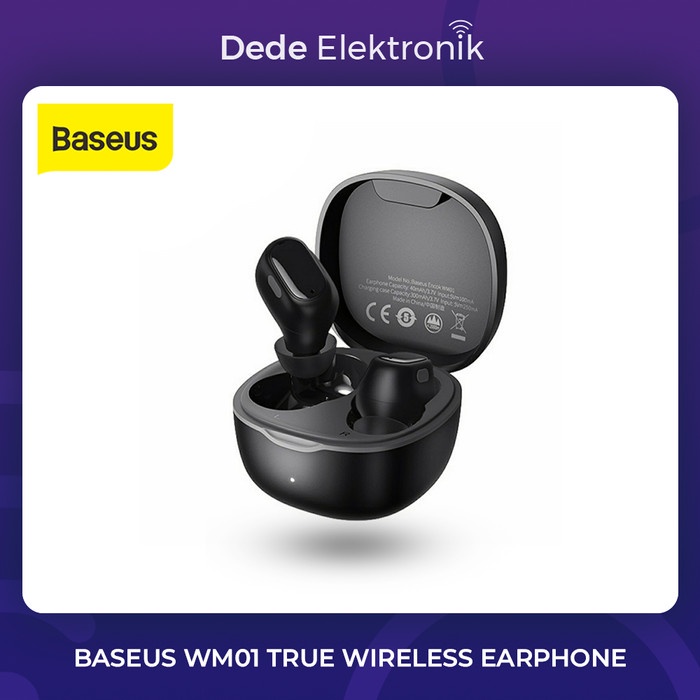 Jual Baseus WM01 True Wireless Bluetooth Earphone Mini Earbuds TWS ...