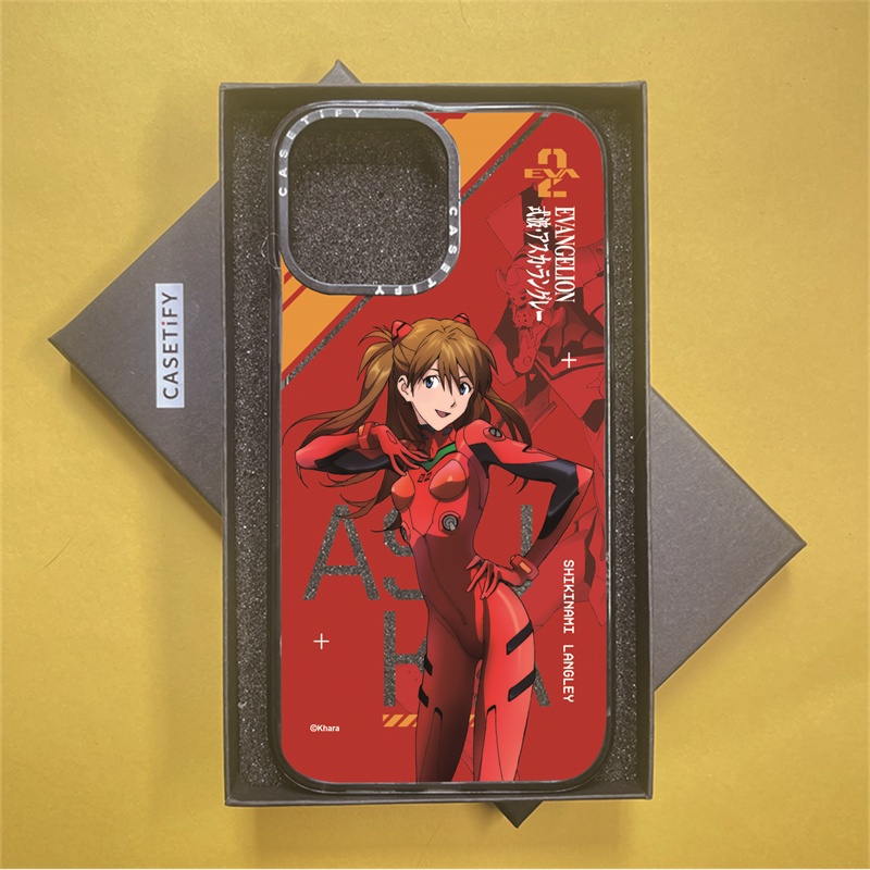Jual & CASETiFY X Asuka Soryu by EVANGELION Magnetic suction Black Edge ...