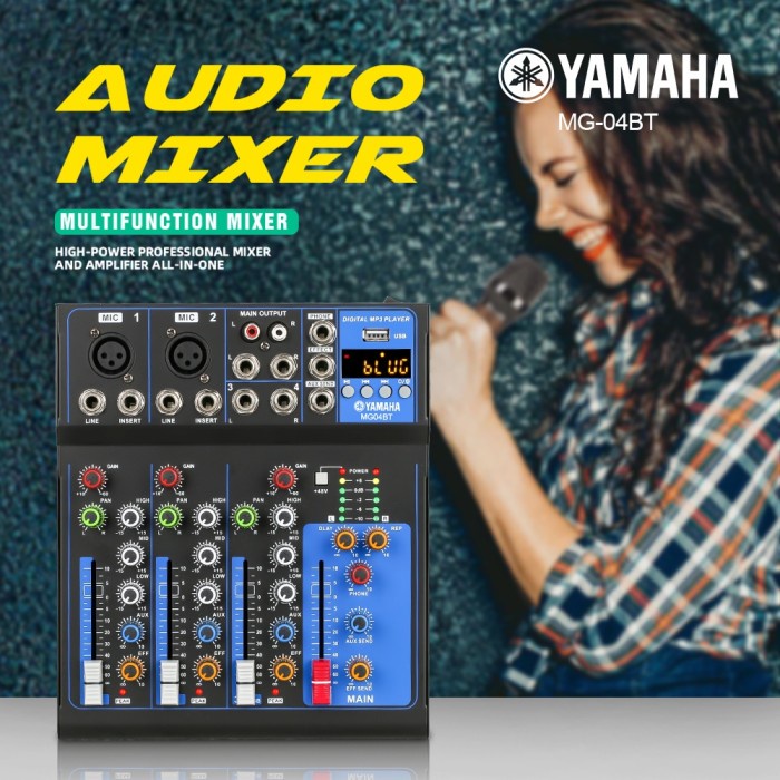 Jual Original Audio Mixer Yamaha Mixer Profesional 4-Channel Mg04Bt Mixer | Shopee Indonesia