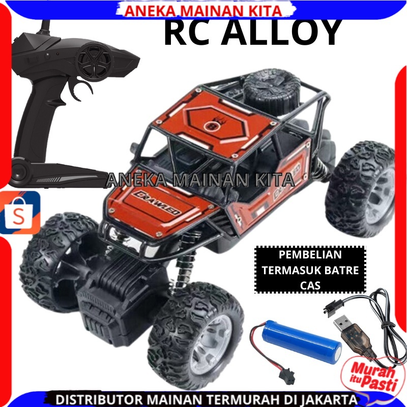 Jual (BISA COD) Promo Mainan Mobil Remote Control off-Road Climbing Car RC Rock Crawler 2WD ...