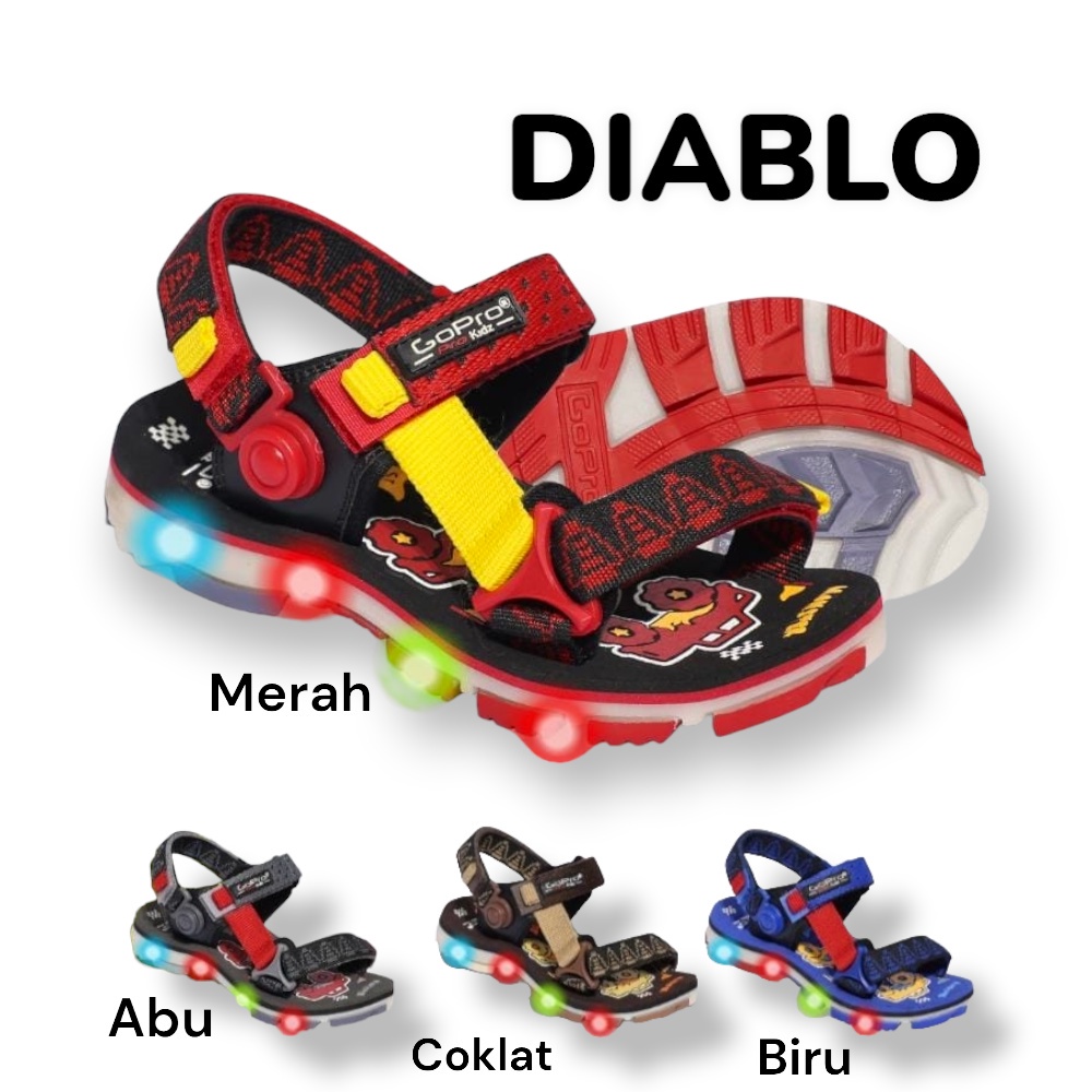 Jual GOPRO Diablo Sandal Gunung Anak Laki Laki Merah Original Sendal ...