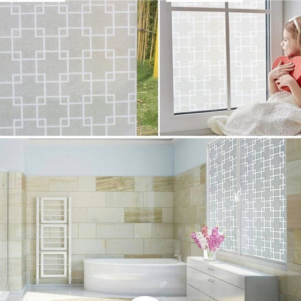 Jual OM Sticker Kaca Stiker Film Jendela Rumah uk 10M Sandblast Sticker ...