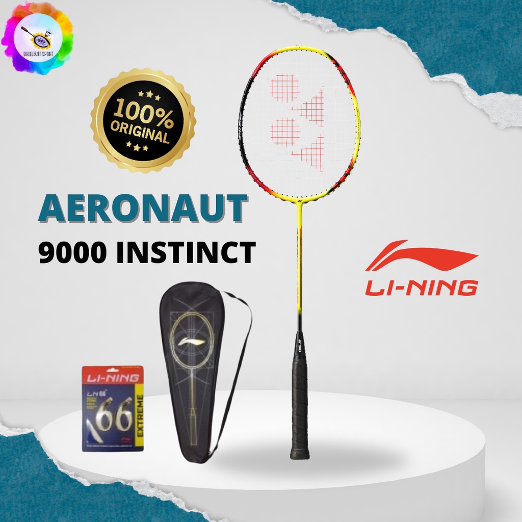 Jual RAKET BADMINTON LINING AERONAUT 9000 I 9000I INSTINCT ORIGINAL ...