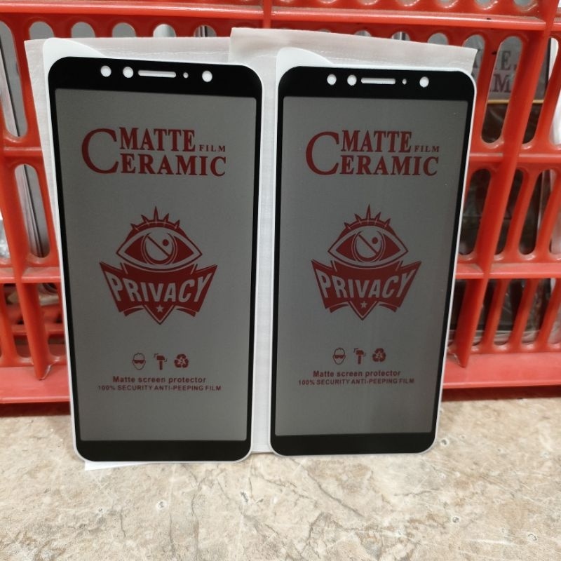 Jual TG Tempered Glass caramic Spy Asus Zenfone Max Pro M1 Anti Gores spy Matte Privacy Spy di ...