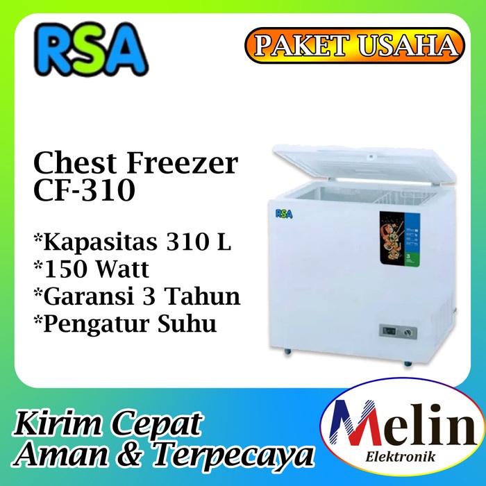Jual CHEST FREEZER RSA CF 310 / CF-310 Kapasitas 310L BOX PEMBEKU ...