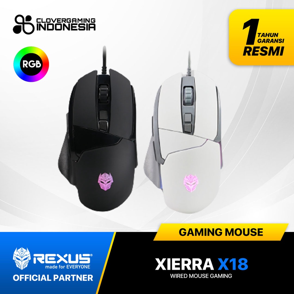 Jual Rexus Mouse Gaming - Xierra X18 RIFLE RGB Wired | Shopee Indonesia